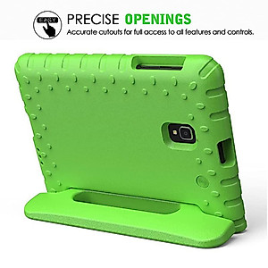 Viahoo Case for Samsung Galaxy Tab A 8.0 Tablet 2017 Release Models SM-T380/SM-T385 Kid-Proof & Shockproof Sturdy Foam Cover Lightweight Durable Case, Green