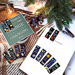 32 PCS Magnetic Bookmarks, ZYNERY Space Book Marks Moon Roaming Assorted Bookmark Sets, Book Markers for Women/Men/Students/Kids/Book Lovers/Readers/Birthday Gift, 16 Styles