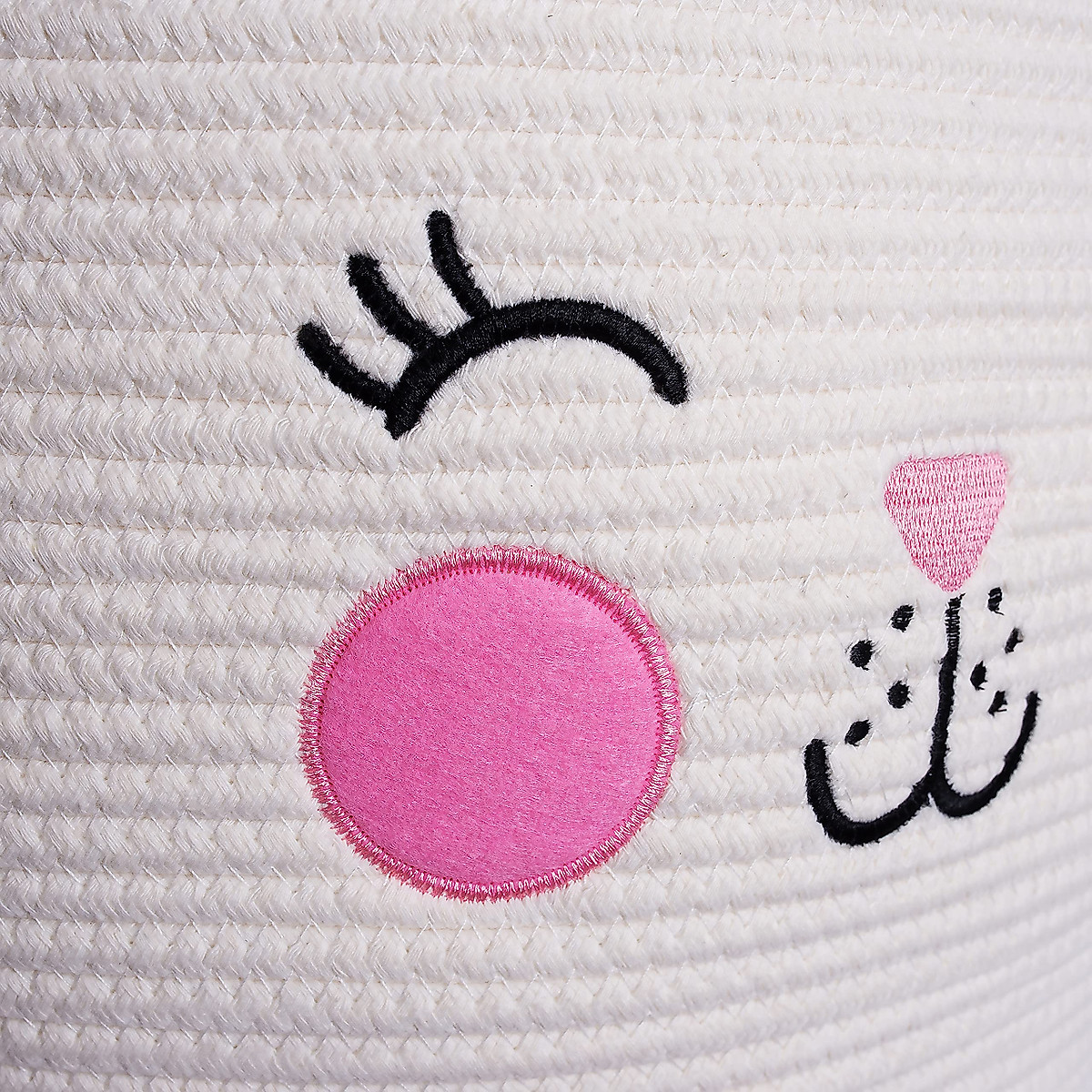 Cat Basket Clothes & Toy Organizer, Cat Toy Basket for Cat Decor, Baby Hamper, Laundry & Blanket Basket Storage for Cat Lovers – Cute Baskets for Gifts