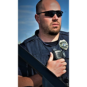 Mic+Tight The Police Mic Clip Tactical Portable Radio Mic Clip for Uniforms or Bullet-Proof Vest Carriers | Clear