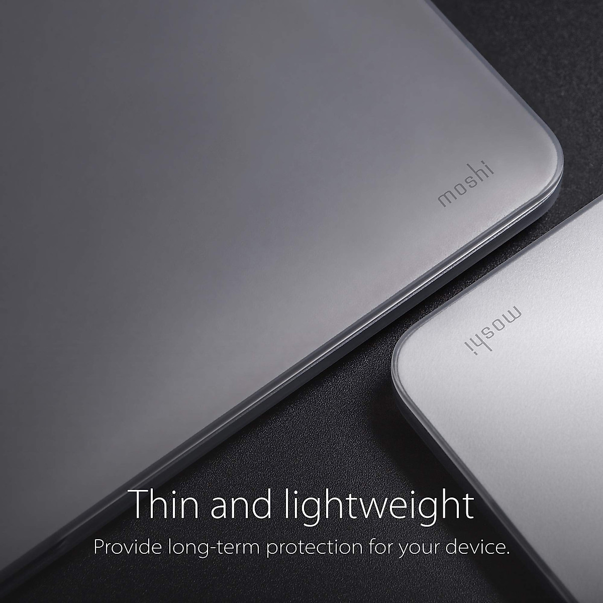 Moshi iGlaze Hardshell Case for MacBook Air 13" 2020-2018 (Thunderbolt 3/USB-C), MacBook Cover, Scratch Protection, Easy Installation and Removal, Good Heat Dissipation, Stealth Clear