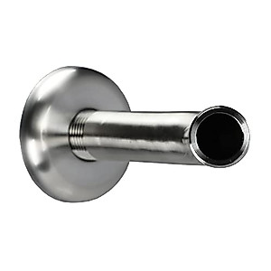 Danco (89182) Shower Arm Flange and Assembly, 6-inch, Brushed Nickel Finish Showerheads