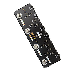 Moskyaudio New 5 in 1 Multieffects Pedal with Overdrive Distortion FX Loop Delay Reverb Effects Footswitch True bypass(sol918)