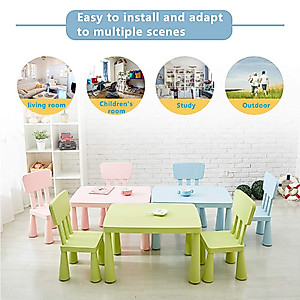 Soerreo Children's Chair Kindergarten Baby Learning Chair Plastic Game Chair Removable