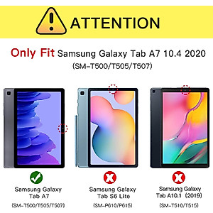 ZtotopCase Case for Samsung Galaxy Tab A7 10.4 Inch 2020 (SM-T500/T505/T507), Ultra-Thin and Lightweight Smart PU case with Automatic Sleep/Wake Function, case for Samsung Galaxy Table A7, Black