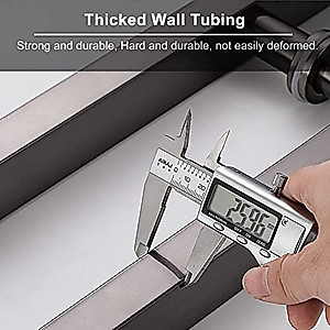 SUCHETA Door Hardware,Modern Push Pull Door Handle,H Shape Double Sided Stainless Steel Sliding Door Handle,Sliding Door Handle,for Steel,Aluminum and Glass Doors,9 Sizes (Size: 36cm x 60cm)