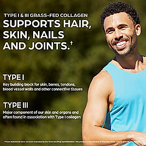 Orgain Hydrolyzed Collagen Peptides Powder + Superfoods, 20g Grass Fed Collagen - Hair, Skin, Nail, & Joint Support Supplement, Paleo & Keto, Non-GMO, Type I and III, 1lb (Packaging May Vary)