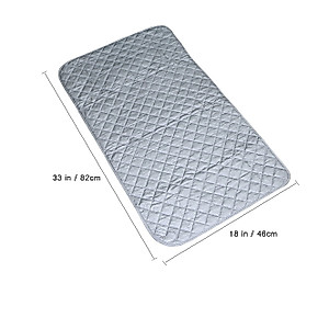 Ruibo Magnetic Ironing Mat Blanket Ironing Board Replacement,Iron Board Alternative Cover / Quilted Washer Dryer Heat Resistant Pad / Portable Ironing Board Cover/Mat Grey 33"X 18"