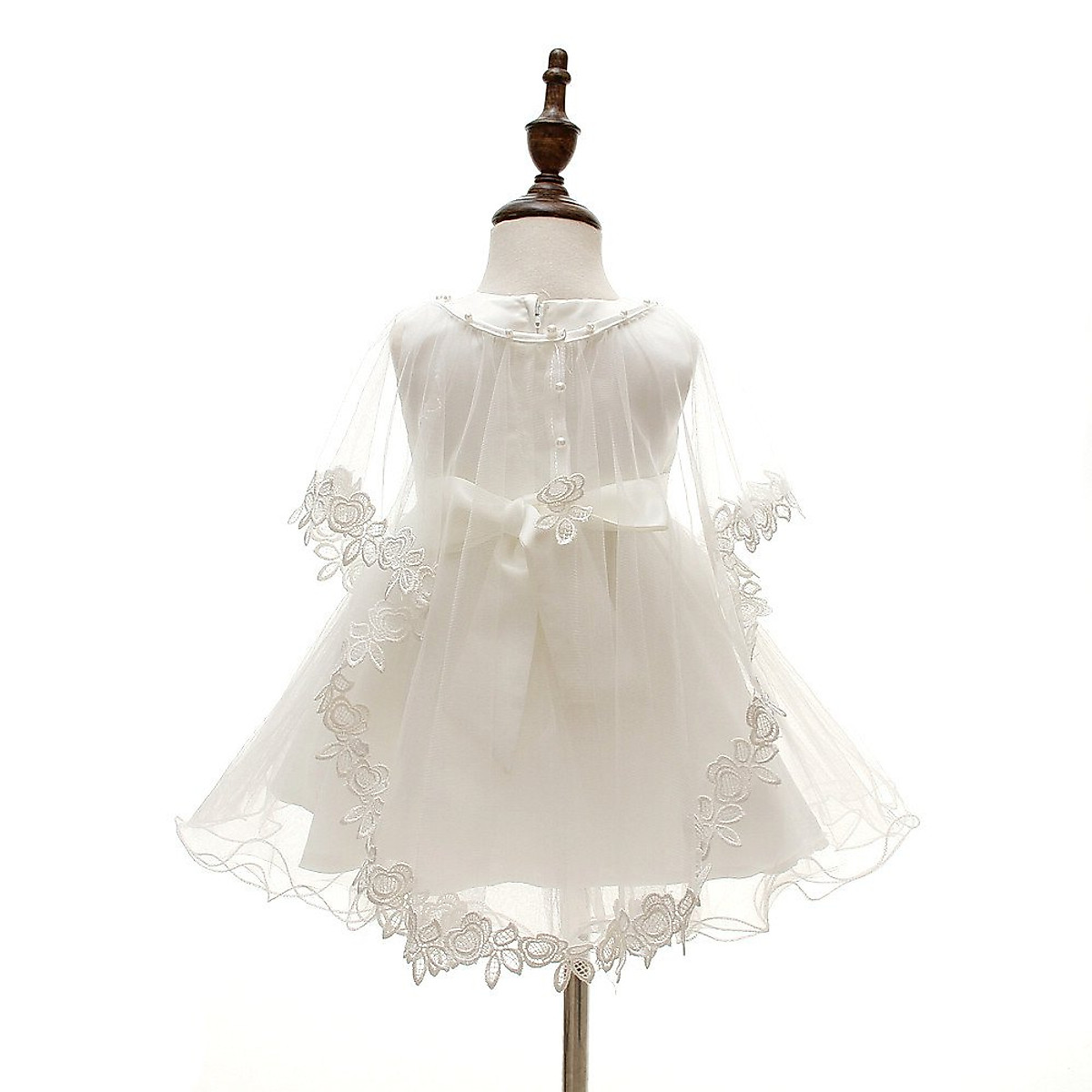 3Pcs Set Baby Girl Dress Christening Baptism Gowns Formal Dress