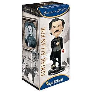 Royal Bobbles Edgar Allan Poe Bobblehead, Polyresin Premium Lifelike Figure, Unique Serial Number, Exquisite Detail