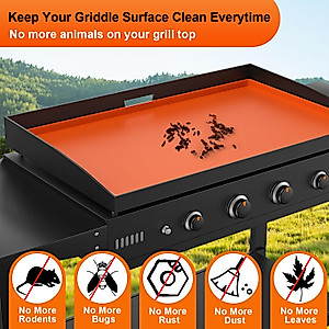 28 Inch Silicone Griddle Mat for Blackstone, Heavy Duty Food Grade Silicone Protective Griddle Cover Blackstone Griddle Accessories Heat & Cold Resistant, Prevent Rust&Dust