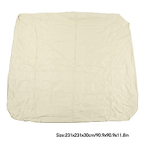 Naroote Spa Bath Rainproof Cover, Waterproof Tear Resistant Outdoor Bathtub Dust Cover Dustproof Breathable for Garden (Beige)