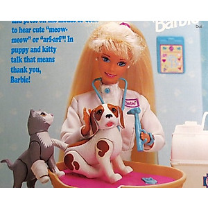 1996 Barbie Pet Doctor with dogs and cat (adorable pets magically wiggle-waggle when you pet them)