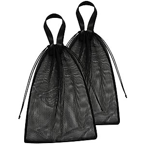 Nylon Mesh Laundry Bags with Handles and Drawstring - 18 x 24 Inch - Set of 2