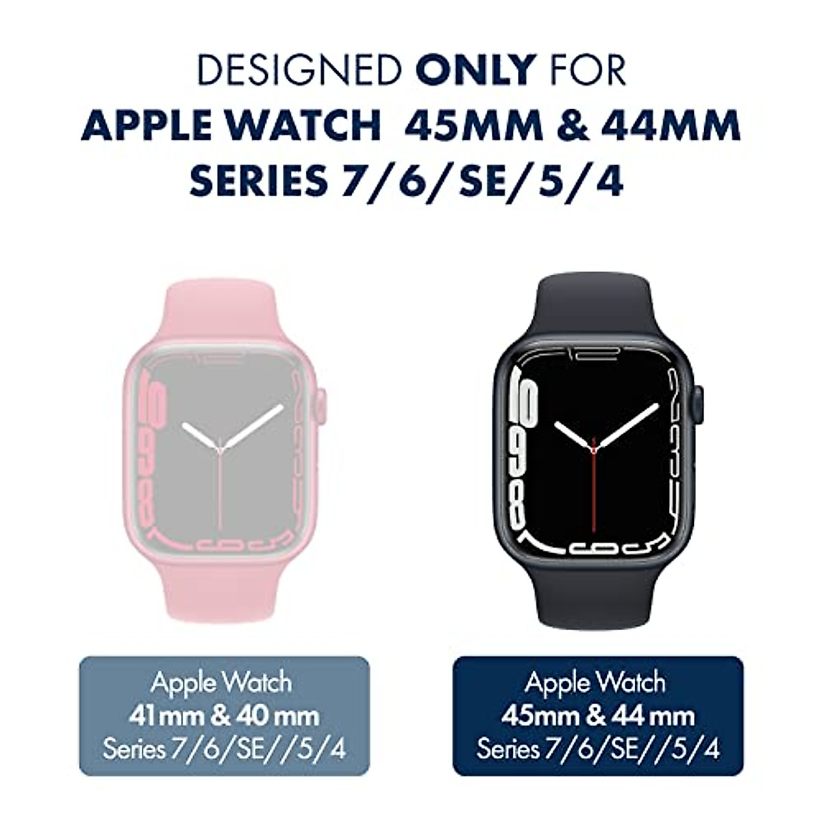 ArmorSuit [6 Pack] MilitaryShield Screen Protector Designed for Apple Watch Series 7 45mm & Series 6/SE/5/4 44mm Max Coverage Anti-Bubble HD Clear Film