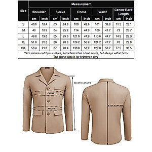 COOFANDY Men's Cotton Linen Shirt Jacket Casual Sport Coats Lightweight Suit Blazer Jackets