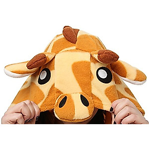Amazocosplay Adult Giraffe Onesie Animal One Piece Cosplay Costume Pajamas,X-Large