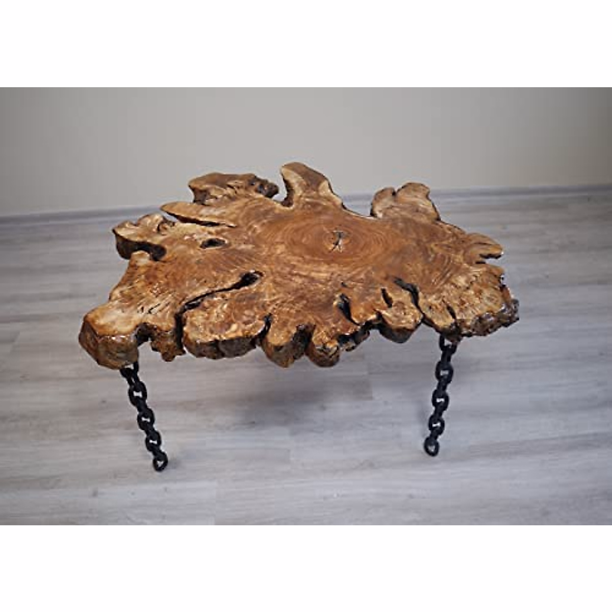 Live Edge Olive Tree Root Amazing Naturally Form Wood Slab, Big Coffee Table 79X 77 cm (Handmade)