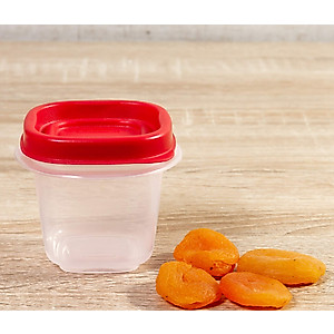 Rubbermaid Easy Find Lids Food Storage Containers, Racer Red, Set of 24 7J98