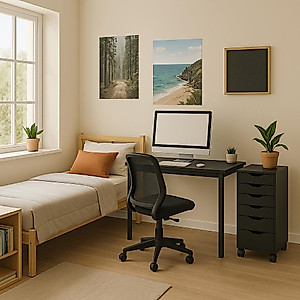 ADEPTUS 10016 6 Drawer Roll Cart, Black