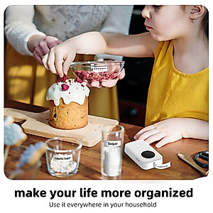 Phomemo Label Maker- D30 Mini Label Makers Machine with Tape, Bluetooth Portable Label Printer, Small Label Maker for Kitchen, School, Small Business, Easy to Use