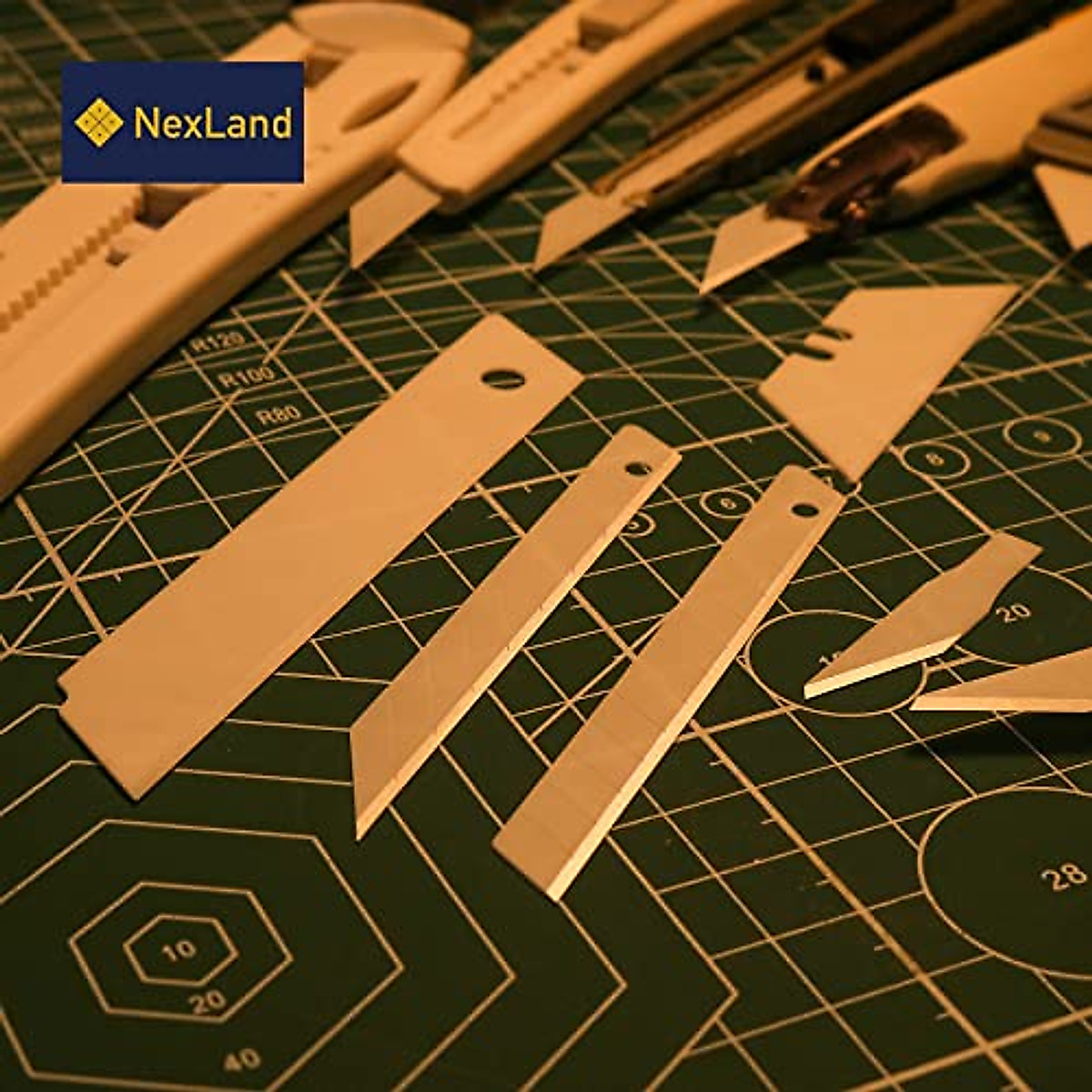 NexLand Ceramic Blade UB1 Ultra-Sharp Utility Blades 9mm 60 degree Snap-Off Utility Knife Replacement 10pcs