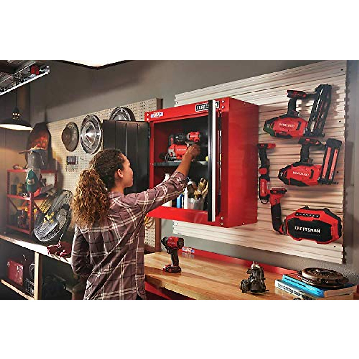 CRAFTSMAN Garage Storage, 28-Inch Wide Wall Cabinet (CMST22800RB)