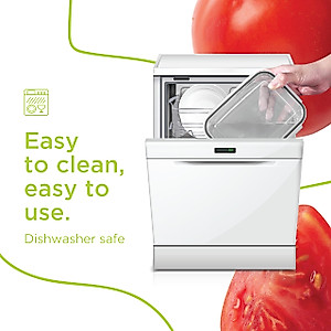 AVUX Fruit Storage Containers for Fridge (4 Pcs) Air Tight Food Storage Bins with Lid | Leak-Proof Rectangular Containers to Keep Fruits, Berries, Veggies, and Salad Fresh for Longer