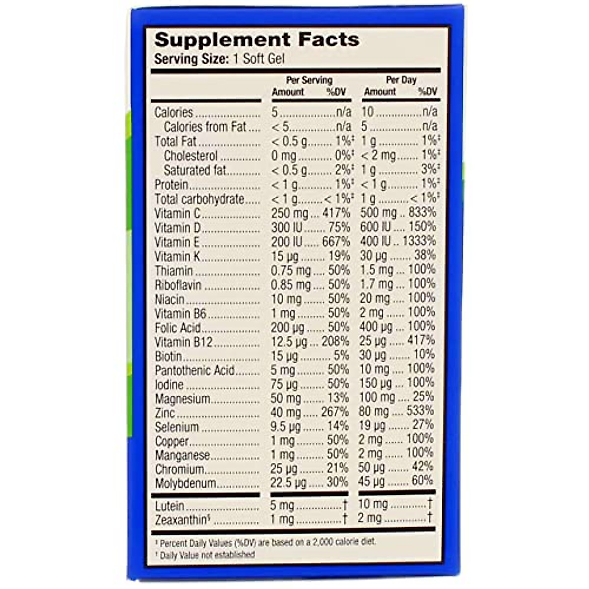 PreserVision Eye Vitamin Mineral, 100 Soft Gels (Pack of 2)