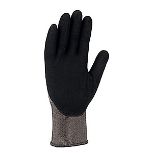 Carhartt mens Thermal Wb Waterproof Breathable Nitrile Grip Cold Weather Gloves, Grey, Large US
