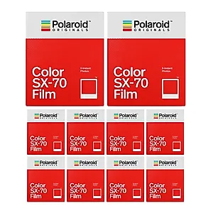 Polaroid Originals Classic Color Instant Film for SX-70 Cameras Bundle (80 Exposures) (10 Items)