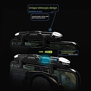 Leftwei Pubg Mobile Trigger, Automatic Mobile Controller Four Speed Mobile for Mobile Phones