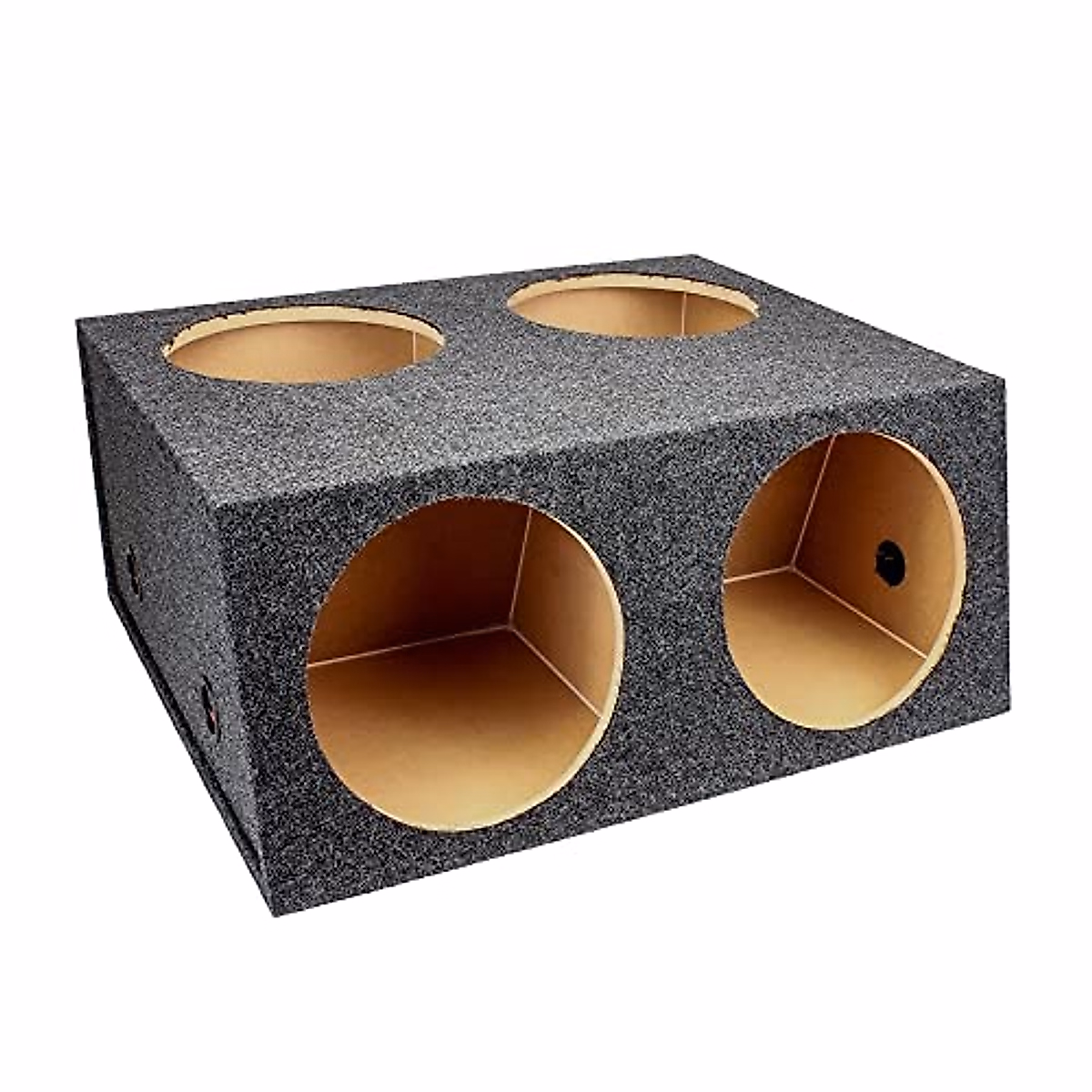 Qpower Quad 4 Hole 12 Inch Sealed Divided Speaker Box Subwoofer Enclosure