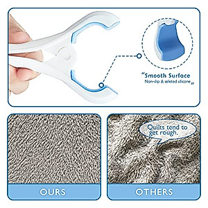 Clothes Pins Plastic Clips Clothespins, Beach Towel Clips Beach Chair Towel Clips,Heavy Duty Outdoor Clothes Pegs,Large Strong Clips Clamps,6 PCS（Blue）