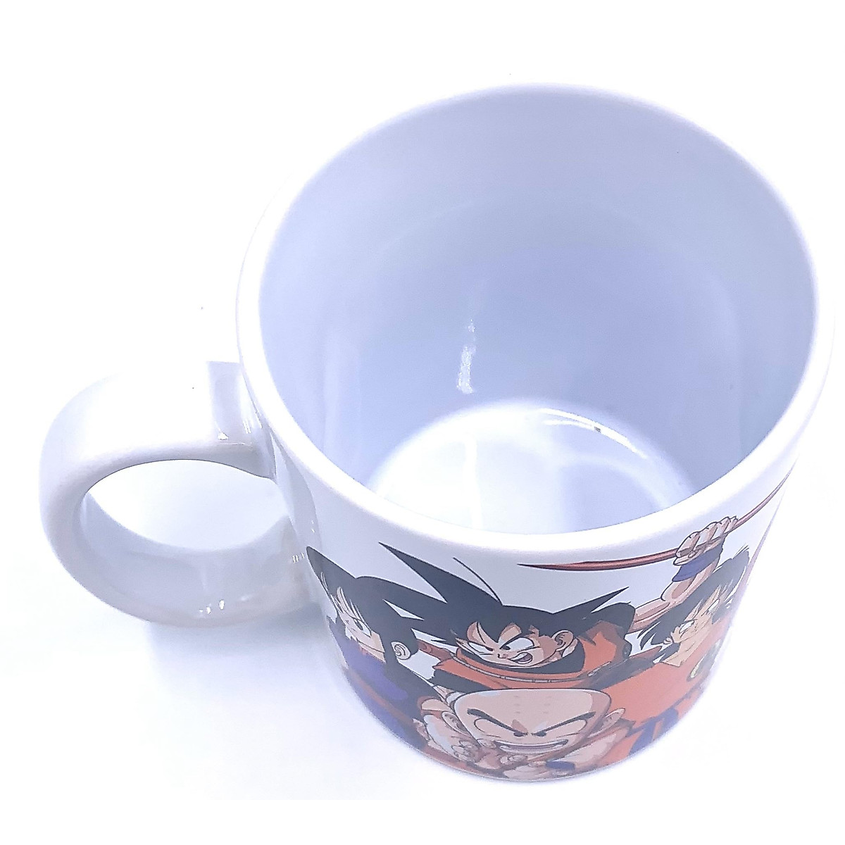 Just Funky Dragon Ball Z White Ceramic Mug - 16-Ounce Coffee Cup Mug Featuring Goku Chiaotzu Yancha Krillin Piccolo Videl Kami/Shen & Tein, DBZ-CMG-36808-RSS.03