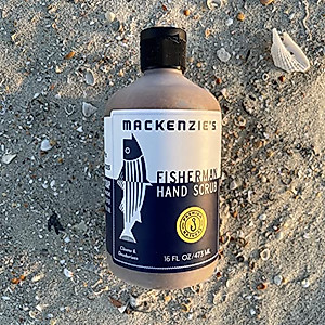MacKenzie's Fisherman Hand Scrub - 16 Oz - Cleansing & Deodorizing Hand Cleaner - Gifts for Fisherman, Cooks & Gardeners