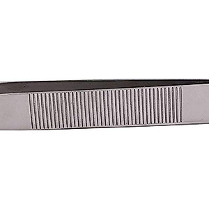 Dzrige 7.1 Inch Stainless Steel Tweezers Feeding Tongs for Aquarium Fishtank Reptile Lizards Gecko Spider - Straight and Curved (2Pcs)