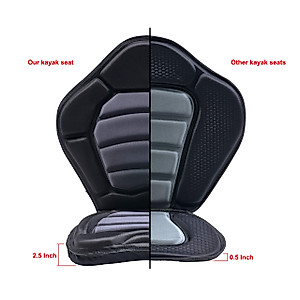 Ultra thick OceanMotion Ergo-Fit sit on top Kayak seat w/storage bag
