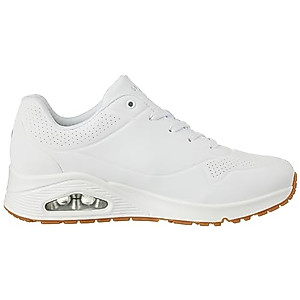 Skechers womens Skecher Street Women's Uno - Stand on Air Sneaker, White, 6 US
