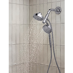 KOHLER 23219-CP Purist 2-in-1 Multifunction Shower Combo Kit, Rotating Showerhead with Handheld Shower Head, 2.5 GPM, Polished Chrome