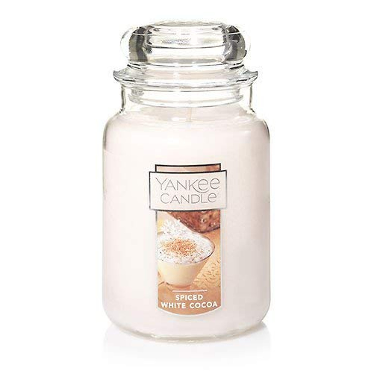 Spiced White Cocoa Large Jar Candle,Fresh Scent