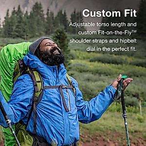 Osprey Aether Plus 85 Men's Backpacking Backpack, Black, Large/X-Large