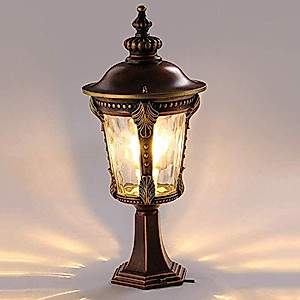 Outdoor Post Light Traditional Victoria Outdoor Post Lights，Industrial IP65 Waterproof Villa Garden Patio Landscape Lawn Lamp E27 Modern Home Outdoor Post Lights