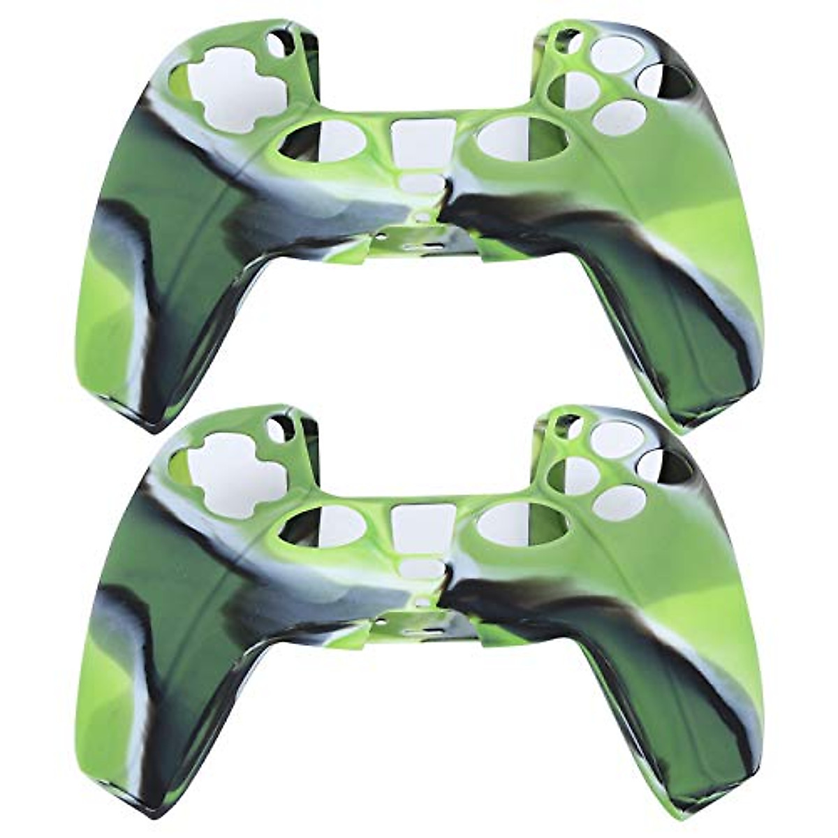 Gamepad Protective Cover Comfortable Anti Extrusion Dust Proof Sweat Proof Game Controller Skin ,for Gamepad(Camouflage green)