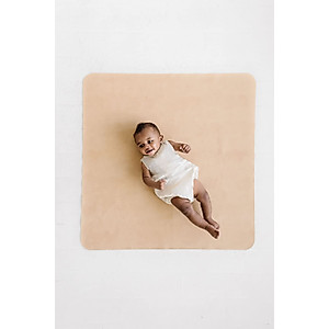 Vegan Leather Splat Mat for Under High Chair/Arts/Crafts, 38” X 38” Wipeable Spill Mat, Water Resistant Floor Mat, Portable Play Mat - Premium Quality