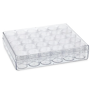 Clear Plastic Bead Storage Container with 30 Jars for Diamond Painting
