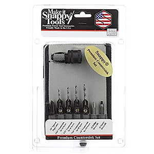 Snappy Tools Deluxe Countersink Set in Belt Clip Pouch #48010