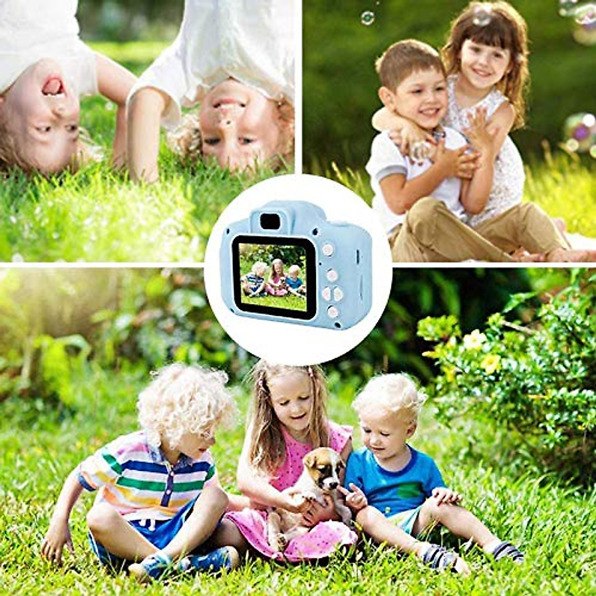 Digital Camera for Kids, Selfie Digital Video Recorder Camera with 2 Inch and 32GB SD Card for 3-10 Year Old Kids (Blue)