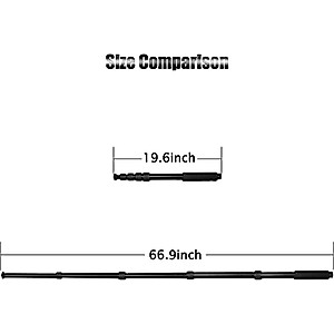 MWE Extendable Stand for 360 Photo Booth Accessories Telescopic Rod 67-Inch,5-Section