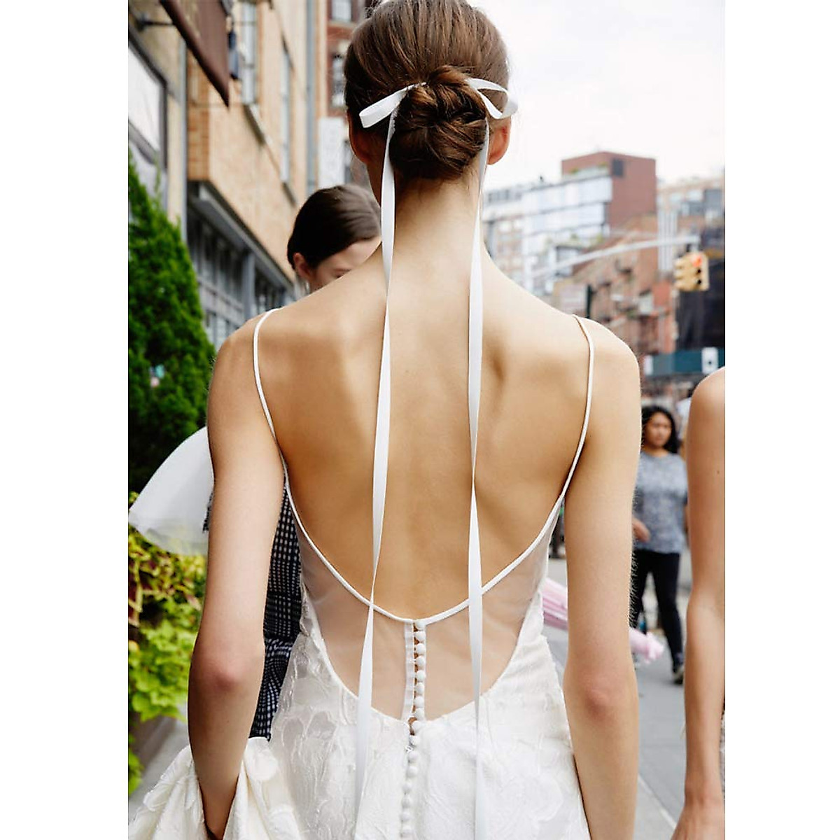 TONIFUL 3/8 Inch x 100yds White Satin Ribbon Thin Solid Fabric Ribbons Roll for Gift Wrapping Invitation Floral Hair Balloons Craft Sewing Party Wedding Popsicles Decoration Valentine's Day Bouquet